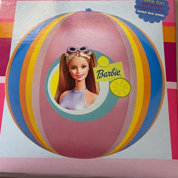 Mattel | Toys | Vintage 202 Barbie Inflatable Beach Ball 20 New Pink ...